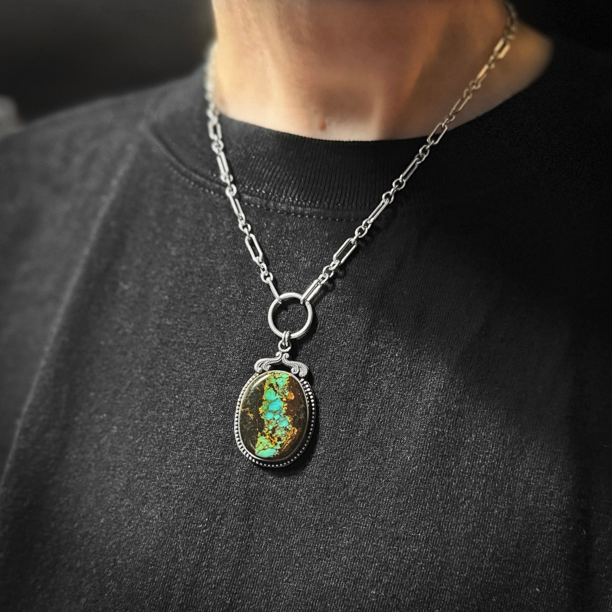 Blackjack Turquoise Jewelry | Handcrafted Black Turquoise Stone Jewelr – Silverthaw Jewelry